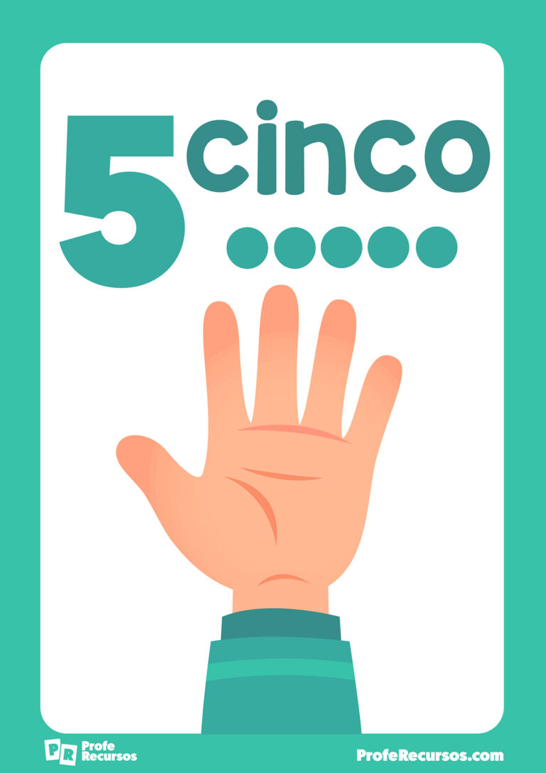 Número 5 para Imprimir