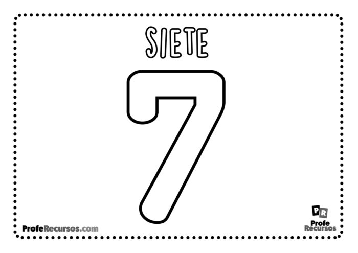 Los Números para Colorear | Números para imprimir y colorear