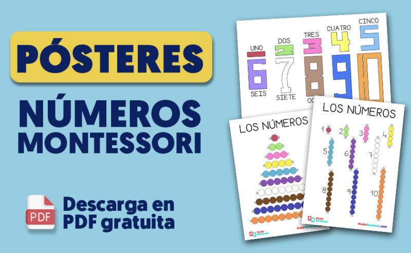 Los Números Montessori | PÓSTERES IMPRIMIBLES