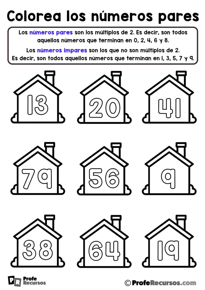 Números pares e impares [Teoría + Actividades]