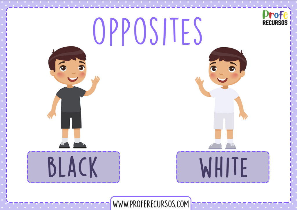 Opposites flashcards English as a Second Language