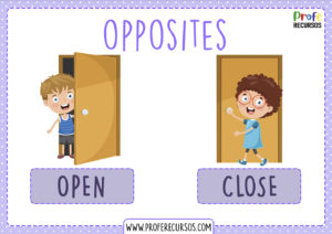 Opposites flashcards English as a Second Language