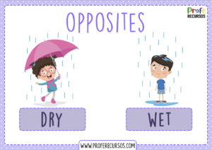 Opposites flashcards English as a Second Language