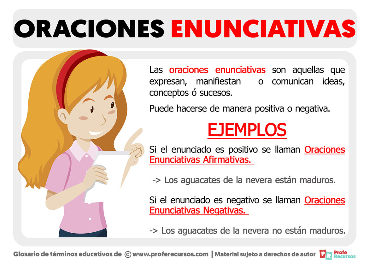 ¿Qué son las Oraciones Enunciativas?