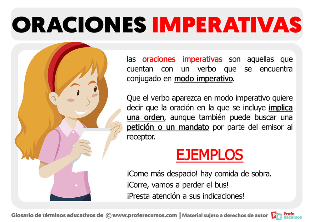 ¿Qué son las Oraciones Imperativas?