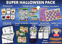 Halloween Vocabulary Flashcards