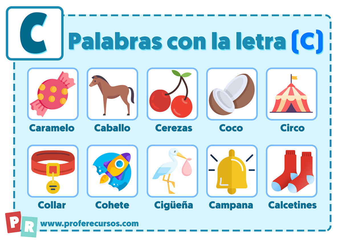 Palabras con c para niños