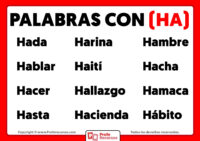 Palabras con Ha | Ejemplos Palabras con Ha