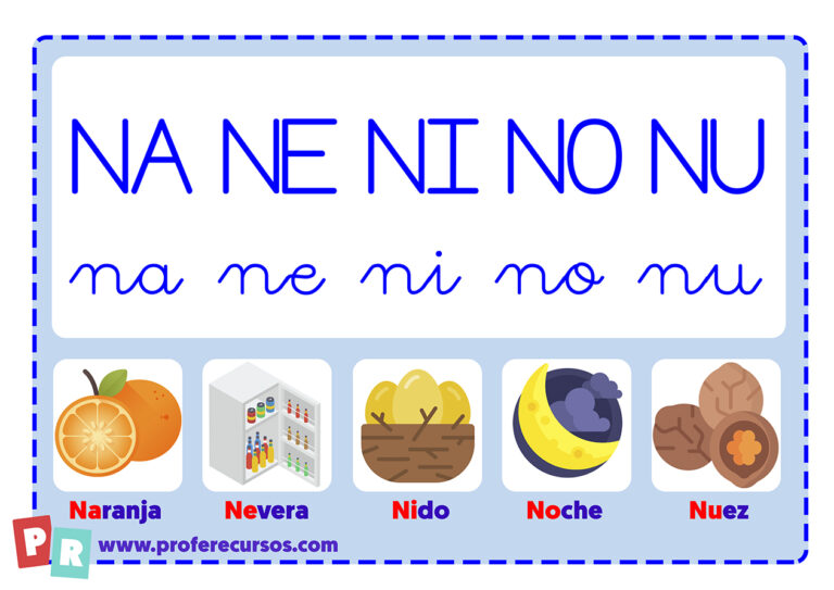 Palabras con Na Ne Ni No Nu