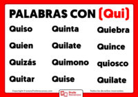 Palabras con Qui | Ejemplos de Palabras con Qui