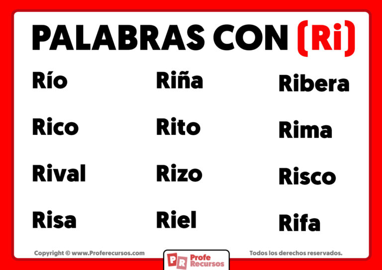 Palabras con Ri | Ejemplos de Palabras con Ri