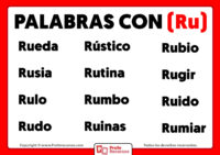 Palabras con Ru | Ejemplos de Palabras con Ru