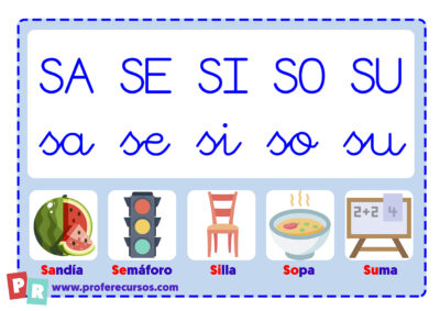 Palabras con Sa Se Si So Su