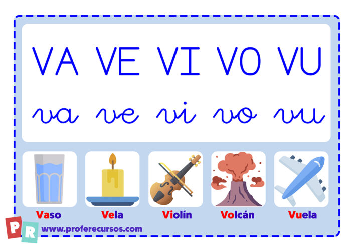 Palabras con Va Ve Vi Vo Vu