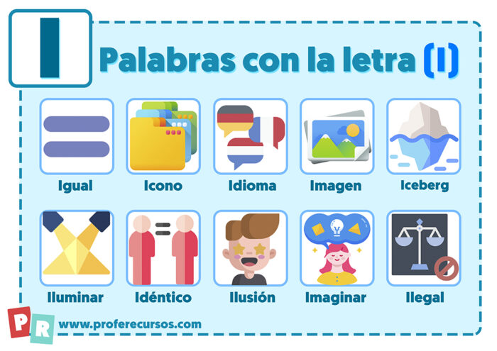 Palabras con I | Que empiezan por la letra I para Niños
