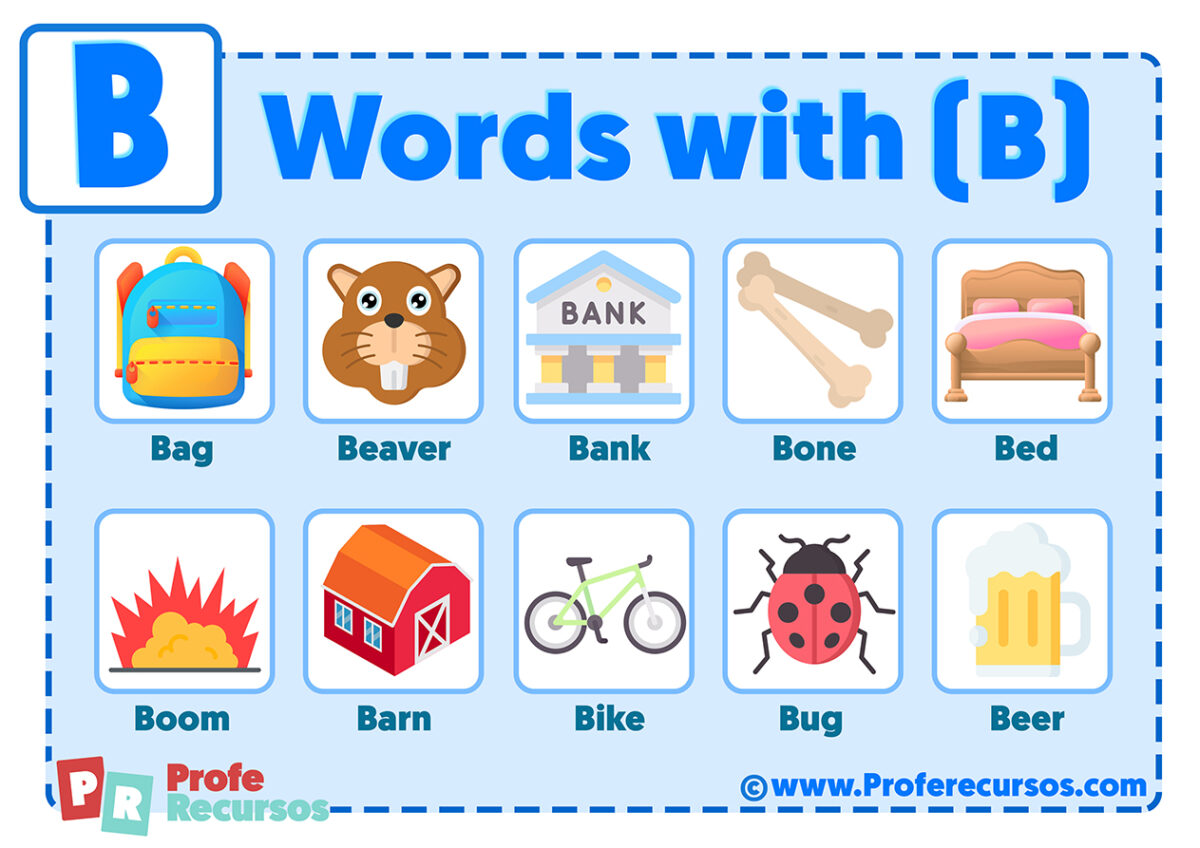 Palabras con B en Inglés | Empiezan con B en Inglés