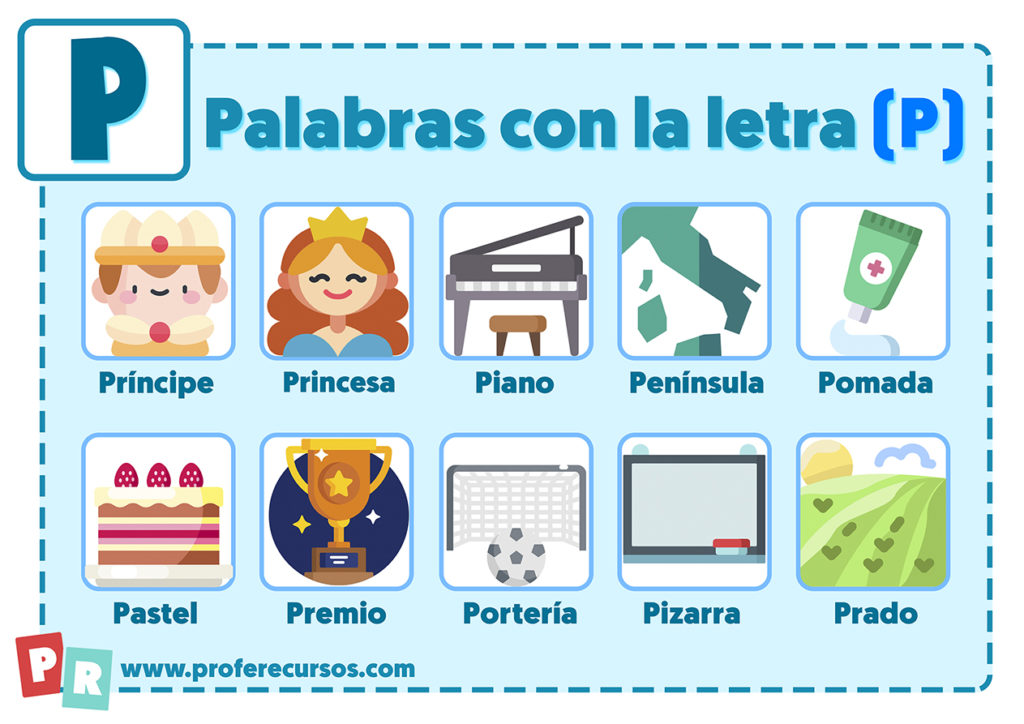 Palabras con P | Que empiezan por la letra P para Niños