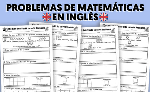 Problemas de Matemáticas en Inglés para Niños