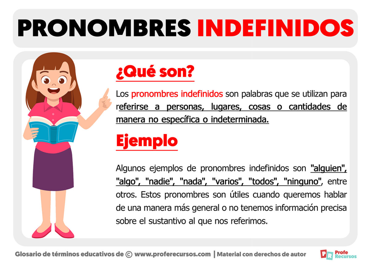 Qué son los Pronombres Indefinidos