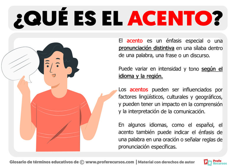 Qué es el Acento | Definición de Acento