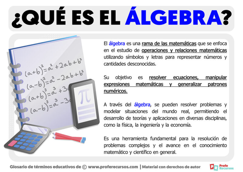 Qué es el Álgebra | Definición de Álgebra