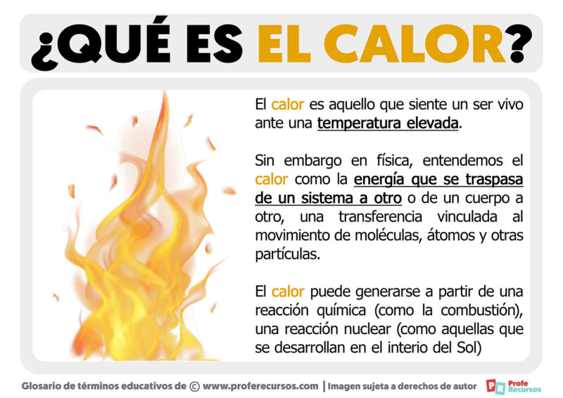 Qué es el Calor | Definición de Calor Qué es el Calor | Definición de Calor