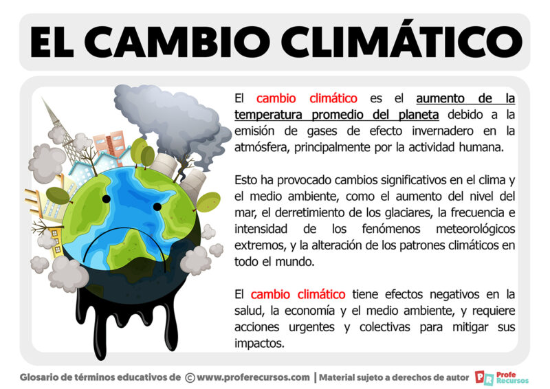 Qué es el Cambio Climático | Definición Qué es el Cambio Climático | Definición