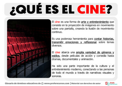 Qué es el Cine | Definición de Cine