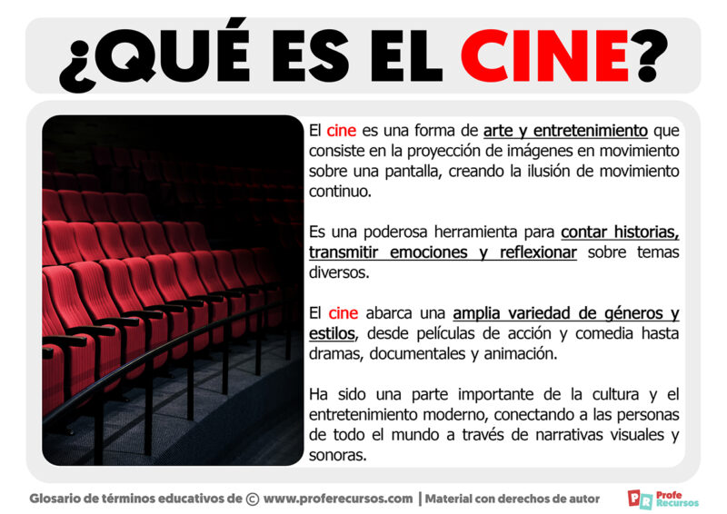 Qué es el Cine | Definición de Cine Qué es el Cine | Definición de Cine