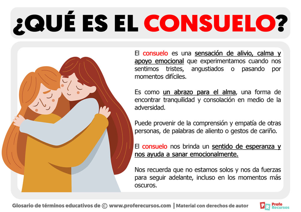 Qué es el Consuelo | Definición de Consuelo