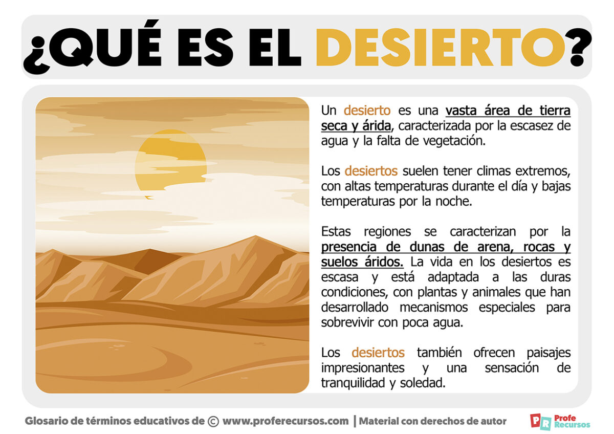 Qué es el Desierto | Definición de Desierto