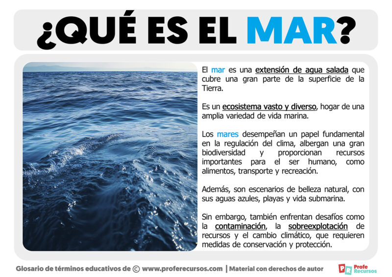 Qué es el Mar | Definición de Mar