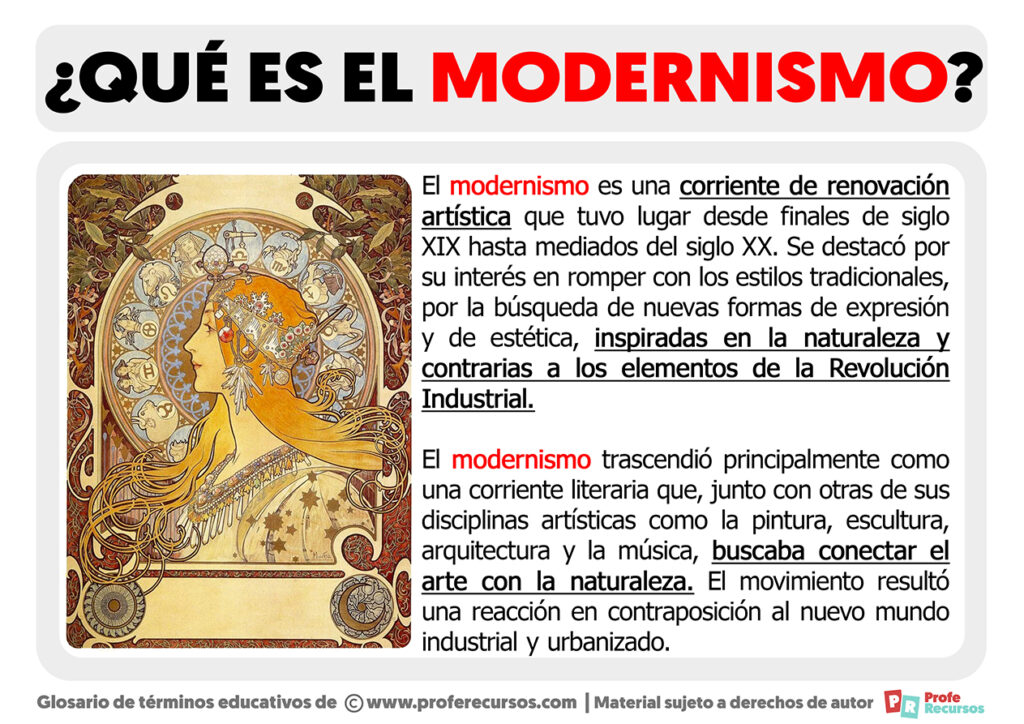 Qué es el Modernismo | Definición de Modernismo