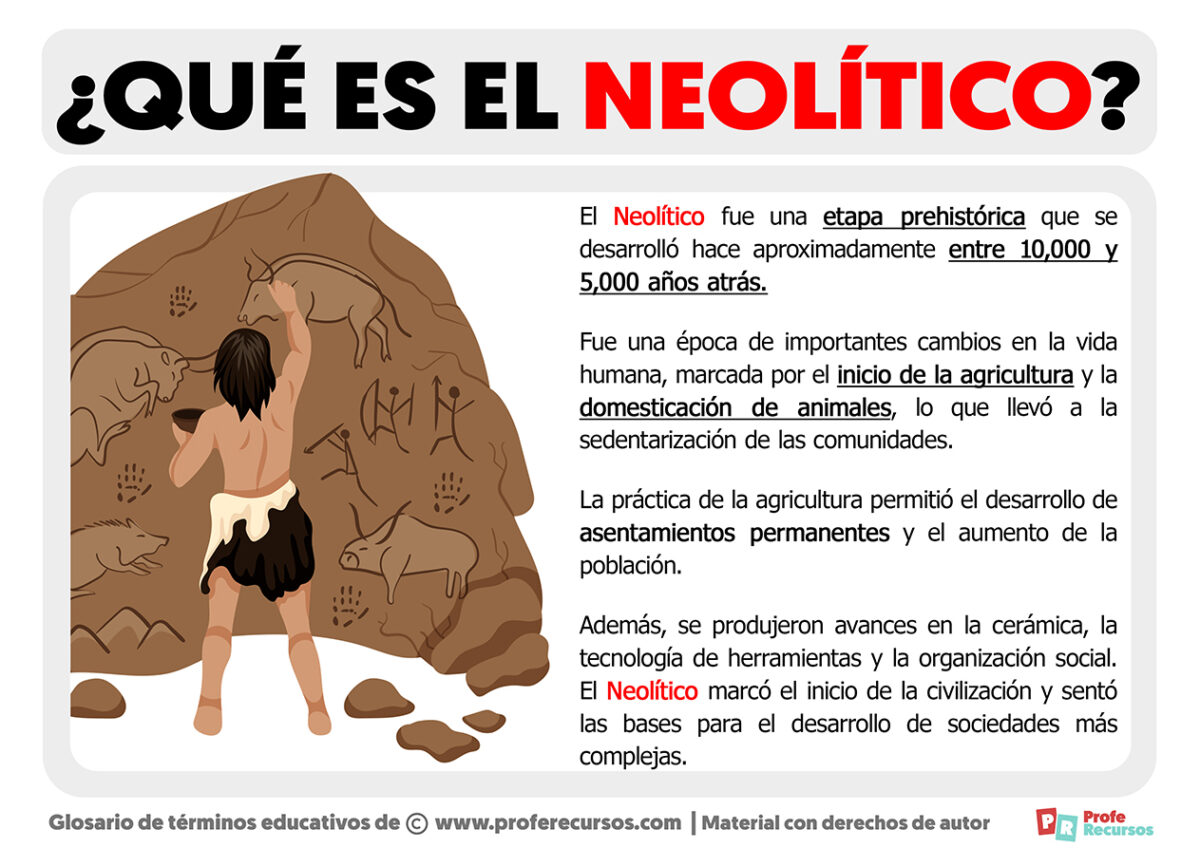 Qué es el Neolítico | Definición de Neolítico