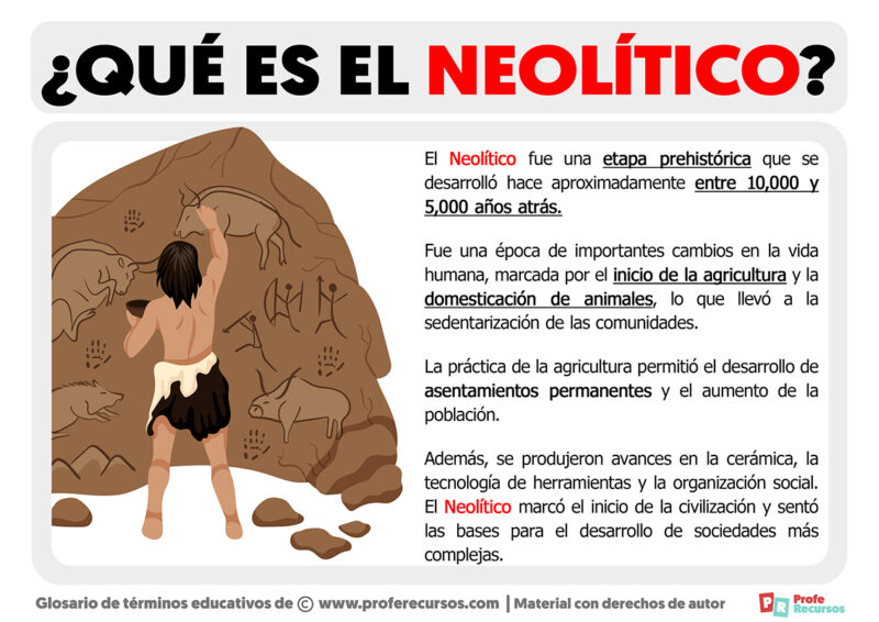 Qué es el Neolítico | Definición de Neolítico