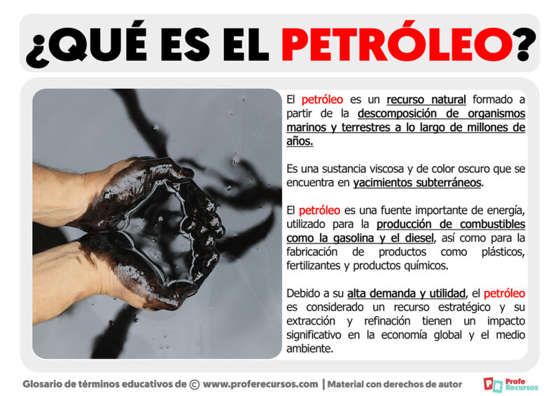 Qué es el Petróleo | Definición de Petróleo