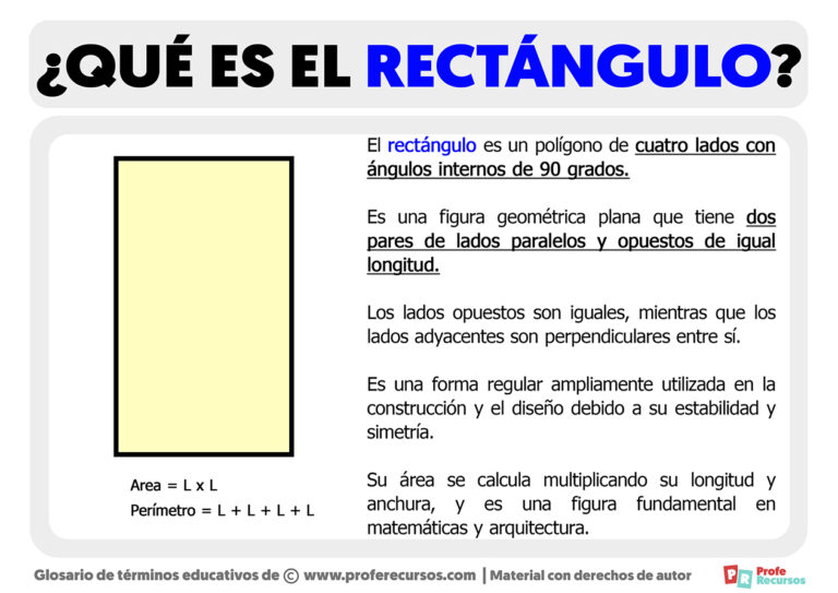 Qué es el Rectángulo | Definición de Rectángulo