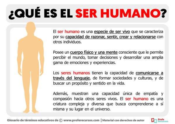 ¿qué Es El Ser Humano