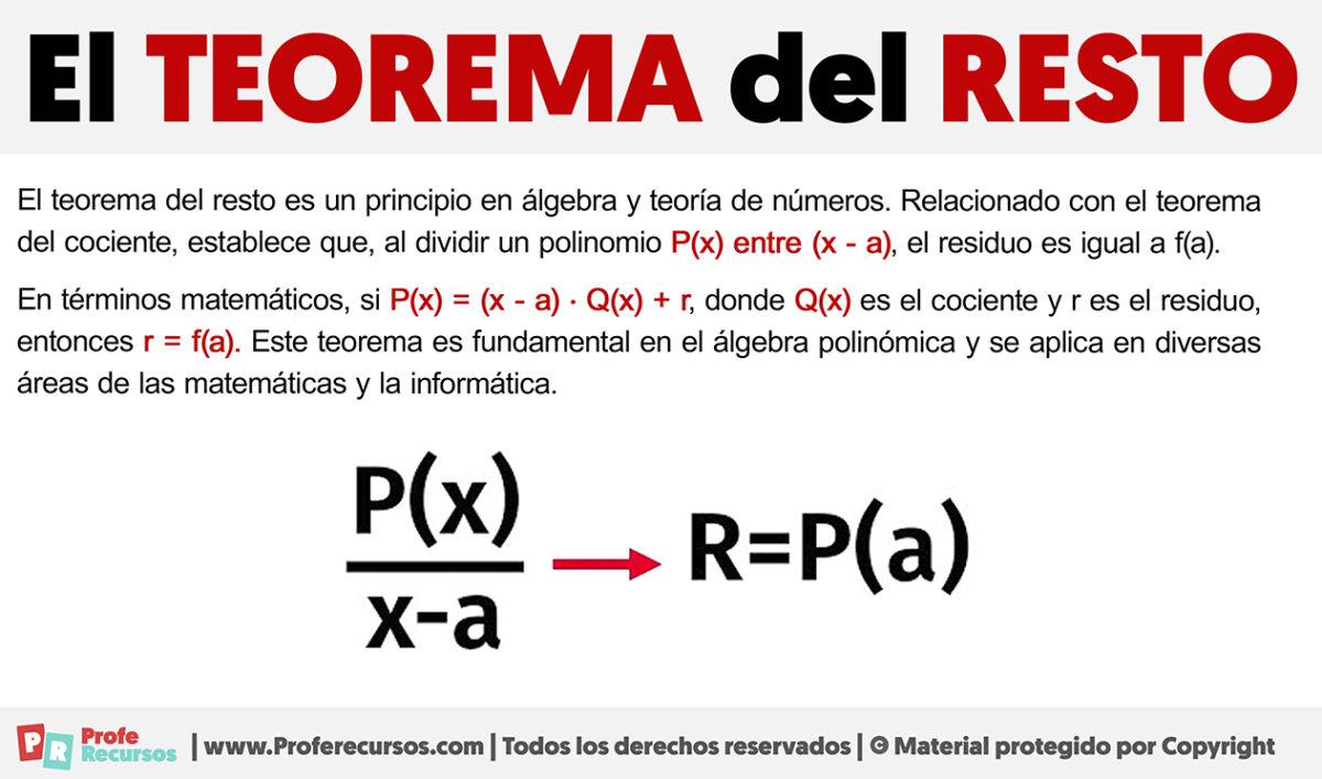 El Teorema del Resto