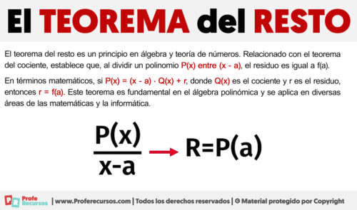 El Teorema del Resto