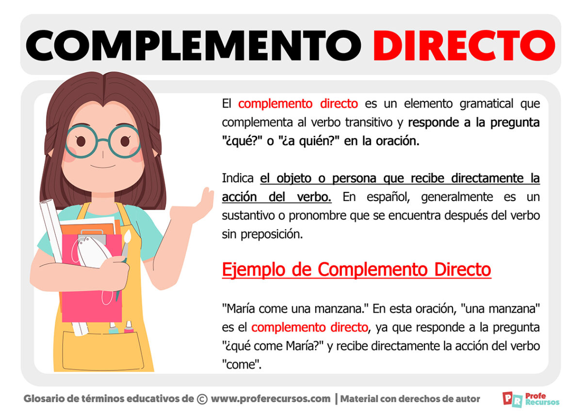 ¿Qué es el Complemento Directo?