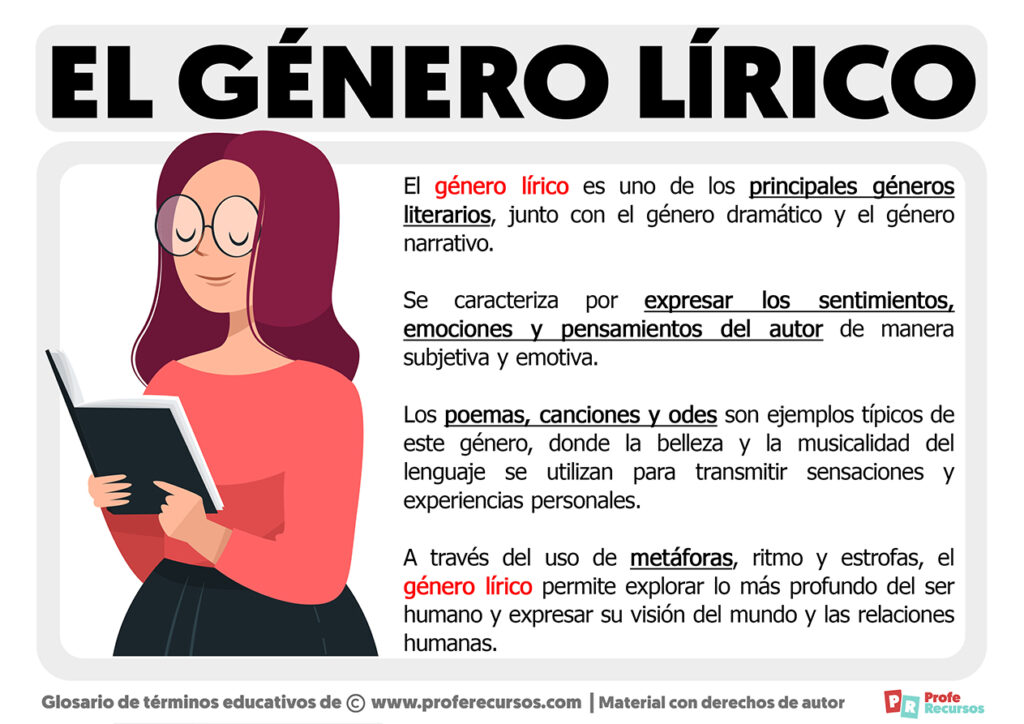 Qué es el Género Lírico Qué es el Género Lírico