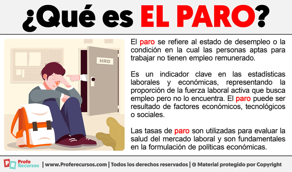 Qué es el Paro | Definición Tasa de Paro