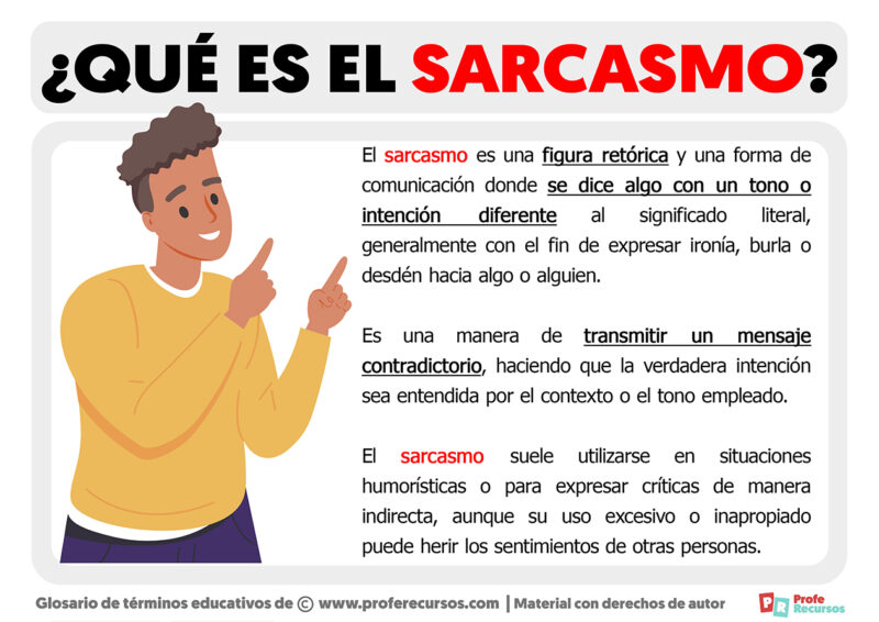 Qué es el Sarcasmo | Definición de Sarcasmo