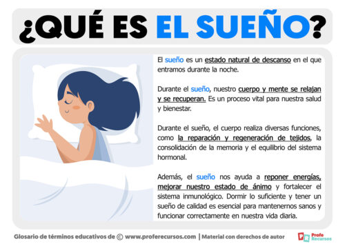 Qué Es El Sueño Definición De Sueño 