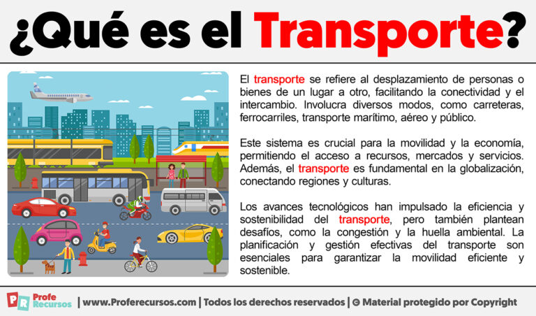 Qué es el Transporte | Definición de Transporte