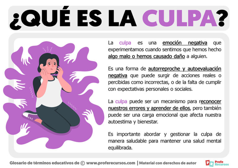 Qué es la Culpa | Definición de Culpa