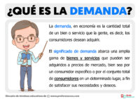 Qué es la Demanda | Definición y Características