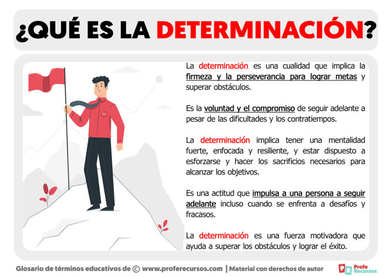 Qué es la Determinación | Definición de Determinación