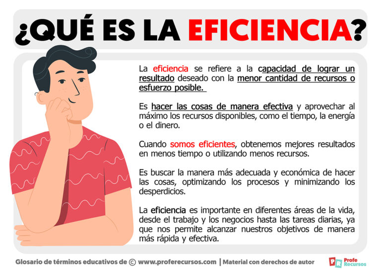 Qué es la Eficiencia | Definición de Eficiencia Qué es la Eficiencia | Definición de Eficiencia